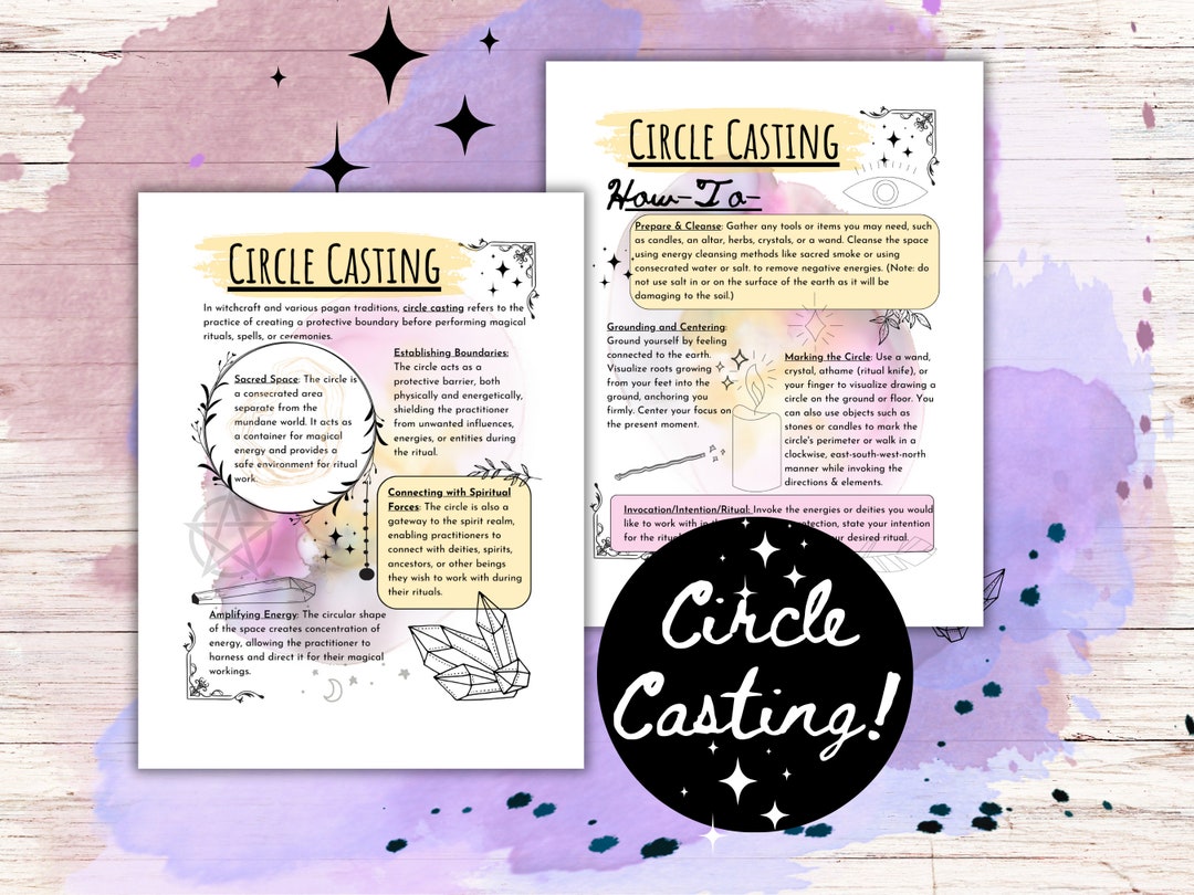 Grimoire Pages Spell Book Pages Spell Casting Witchcraft - Etsy