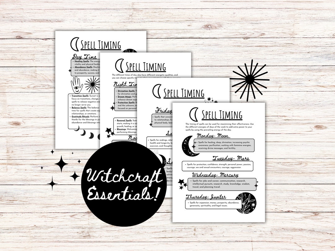 Spell Casting, Spell Book Pages, Grimoire Pages, Book of Shadows Pages ...