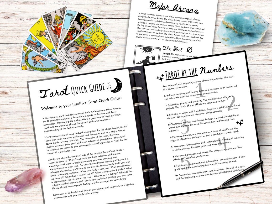 Tarot Journal, Tarot Cheat Sheet, Beginner Tarot, Tarot Study Guide ...