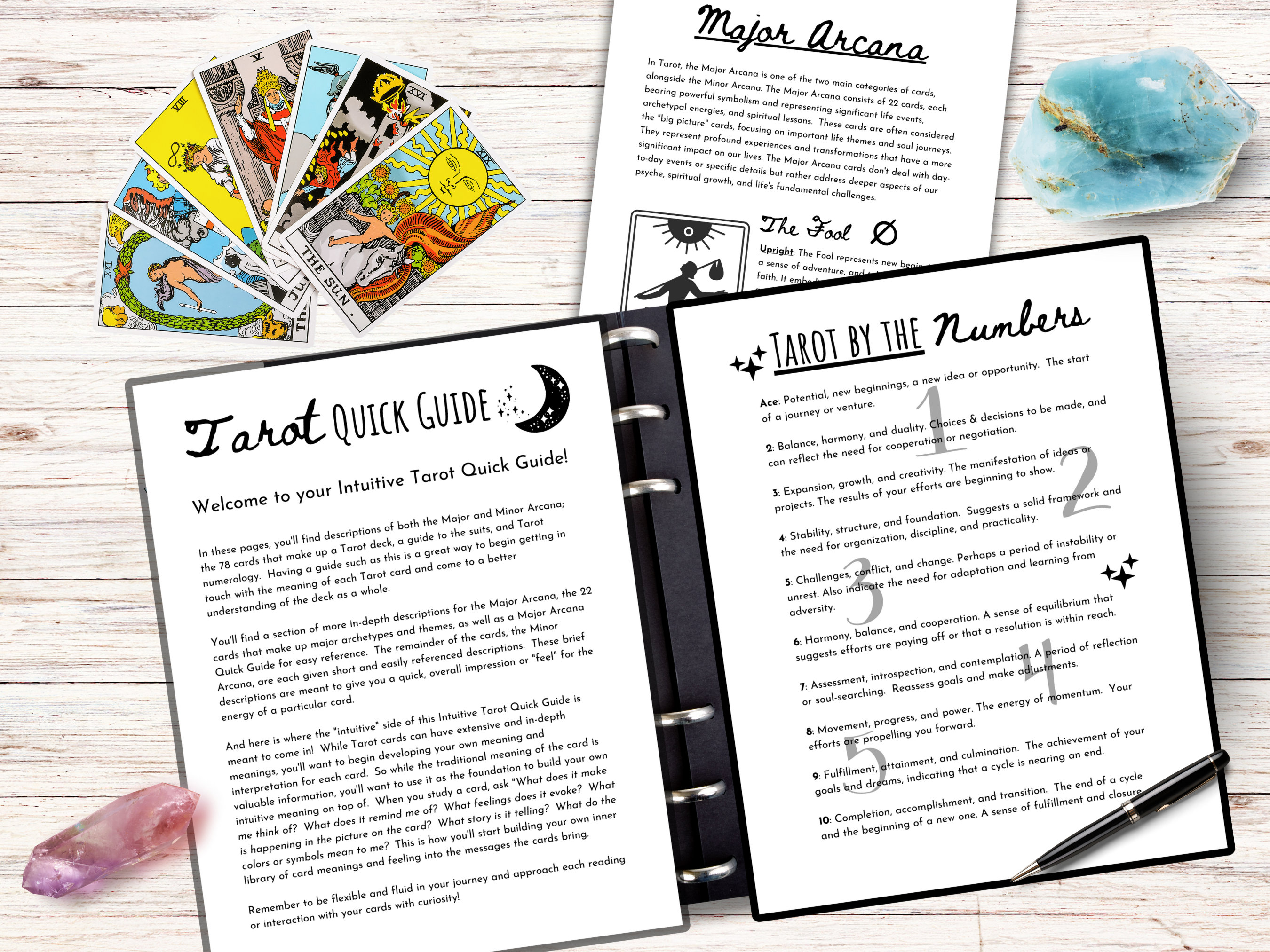 Tarot Journal, Tarot Cheat Sheet, Beginner Tarot, Tarot Study Guide ...