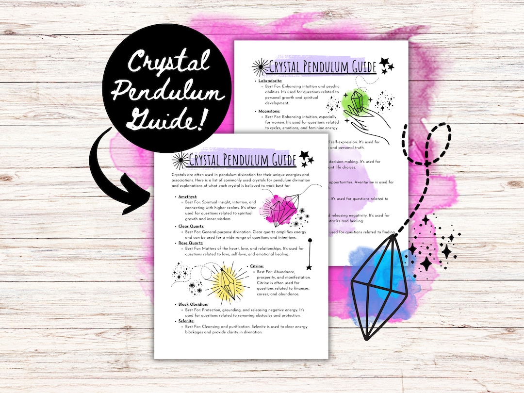 Pendulum Board, Grimoire Pages, Amethyst Pendulum, Spirit Board ...