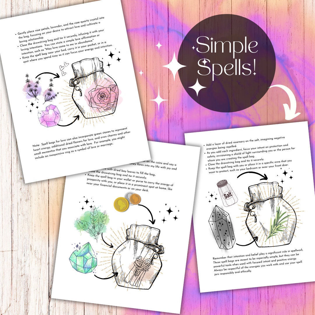 Spell Casting Witchcraft Starter Kit Spell Bag Spell - Etsy