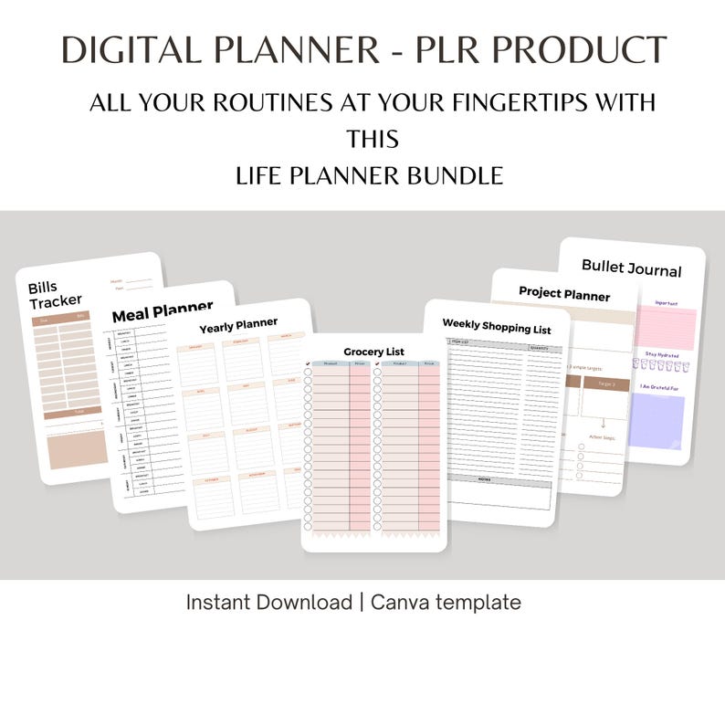 Ultimate Life Planner, Digital Bundle (PLR), Goodnotes Template - Etsy