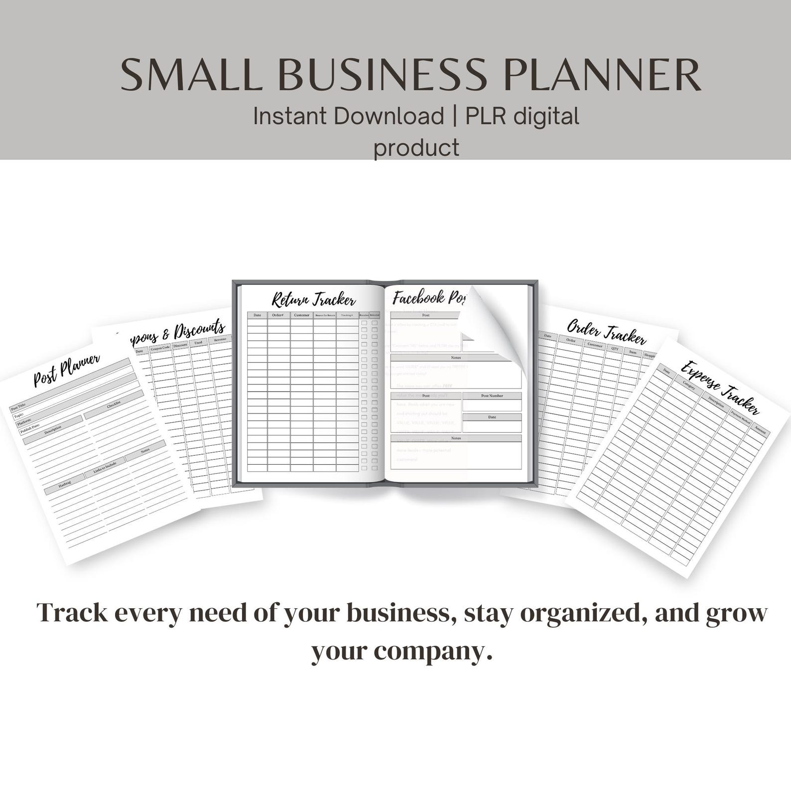 Small Business Digital Planner Bundle PLR Digital Products Academic ...
