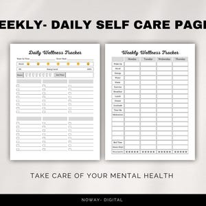 Weekly Digital Planner 2025 | Self Care Tracker | 2025 Digital Planner ...