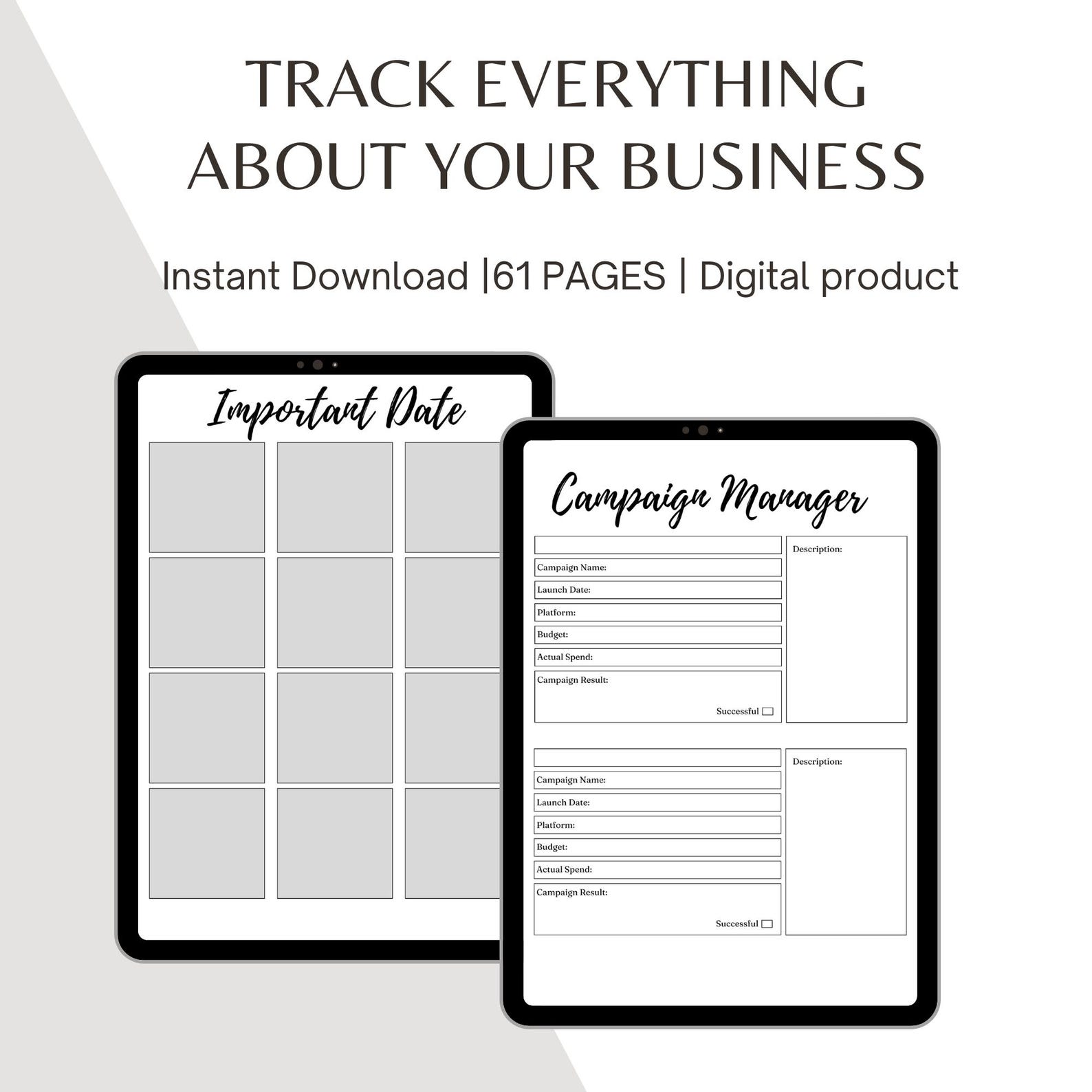 Small Business Digital Planner Bundle PLR Digital Products Academic ...