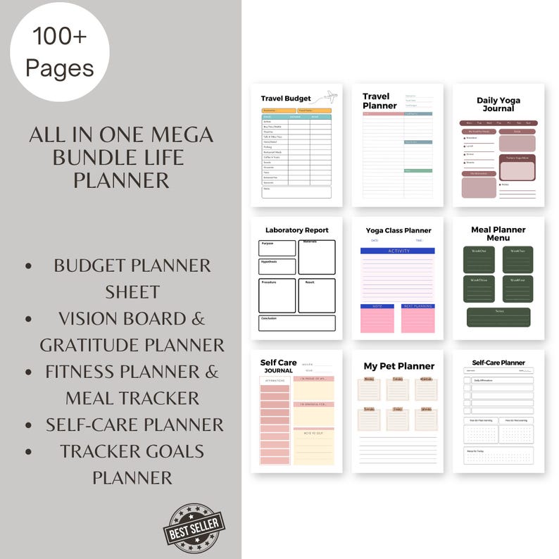 Ultimate Life Planner, Digital Bundle (PLR), Goodnotes Template - Etsy