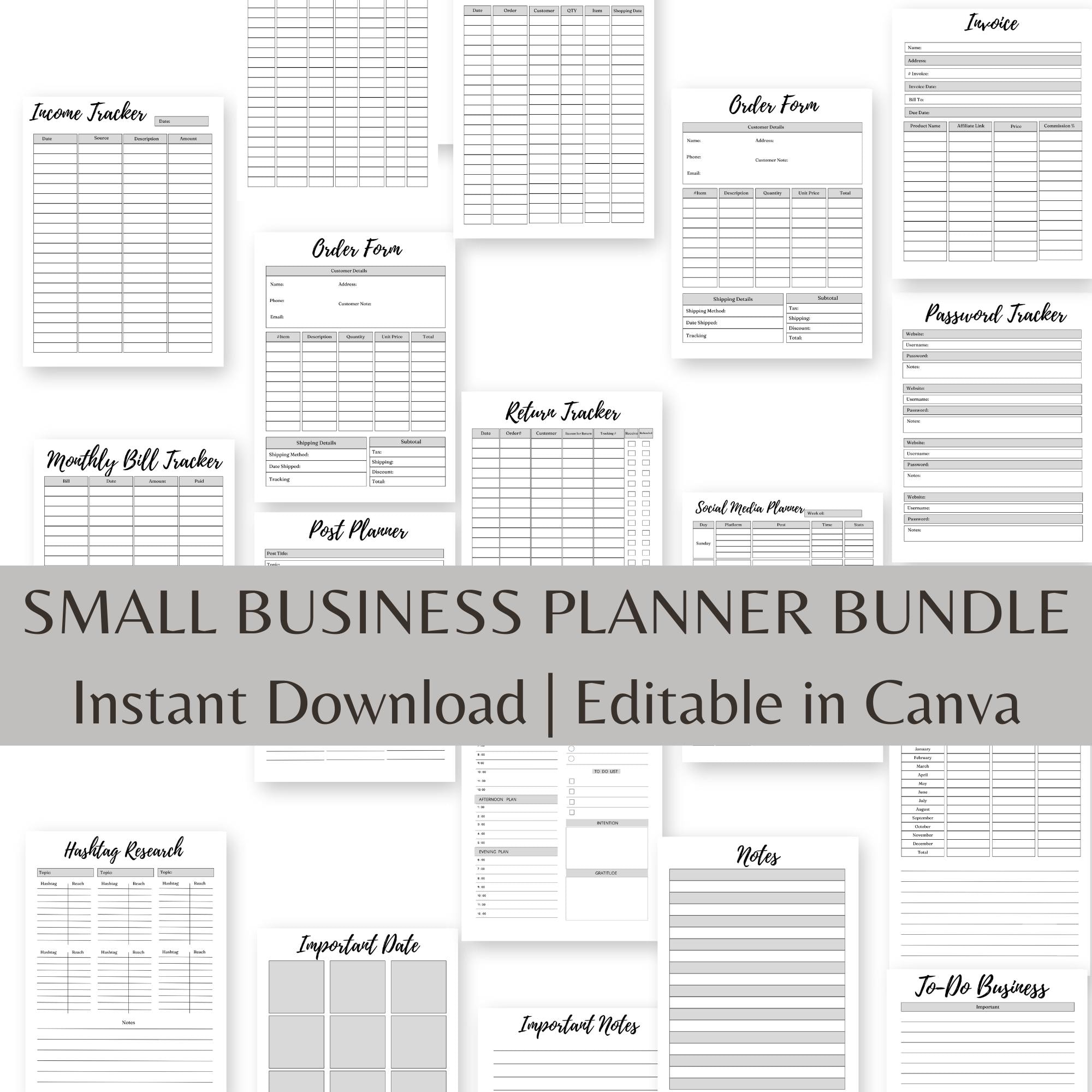 Small Business Digital Planner Bundle PLR Digital Products Academic ...
