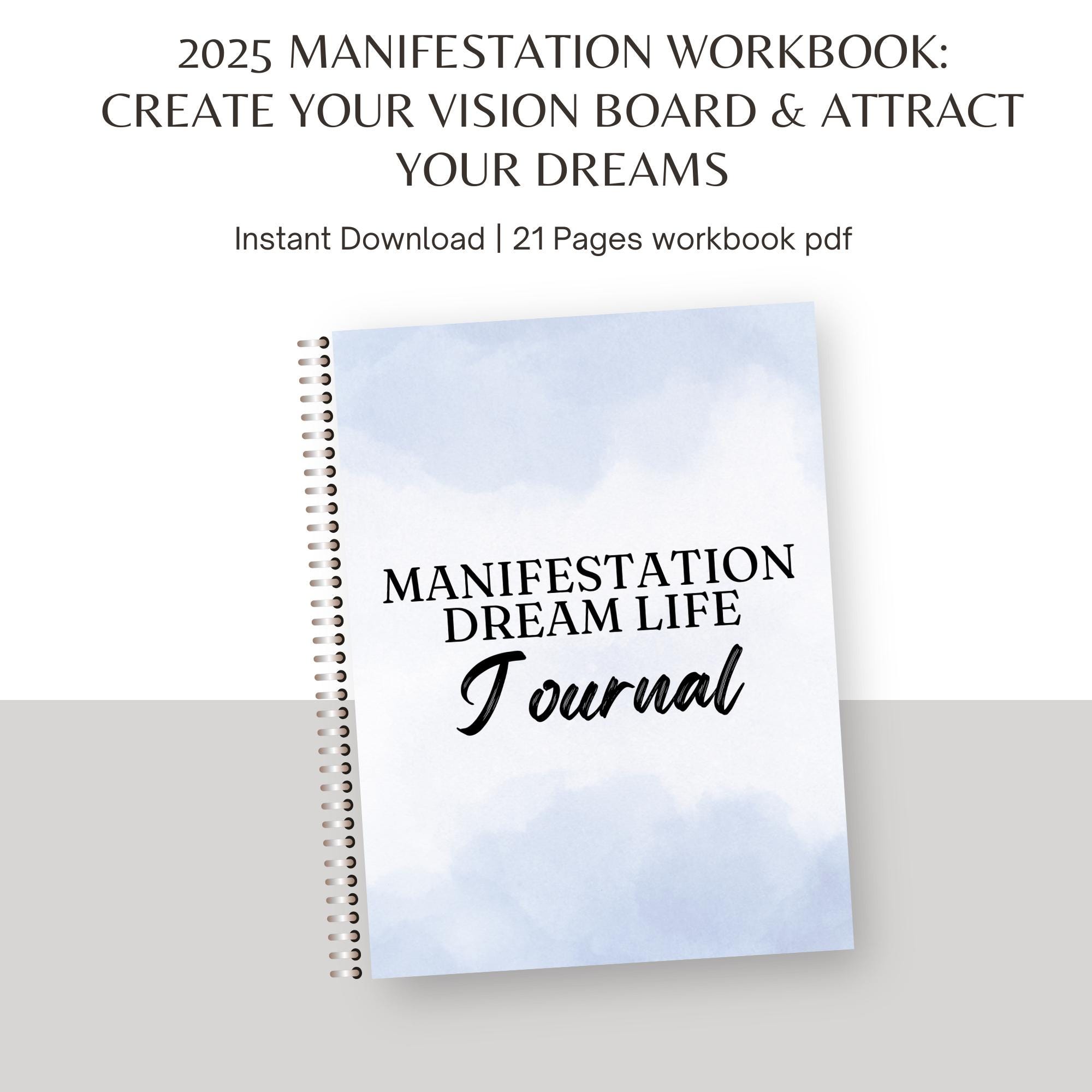 Vision Board Digital Planner | Manifestation Journaling Page | Self ...