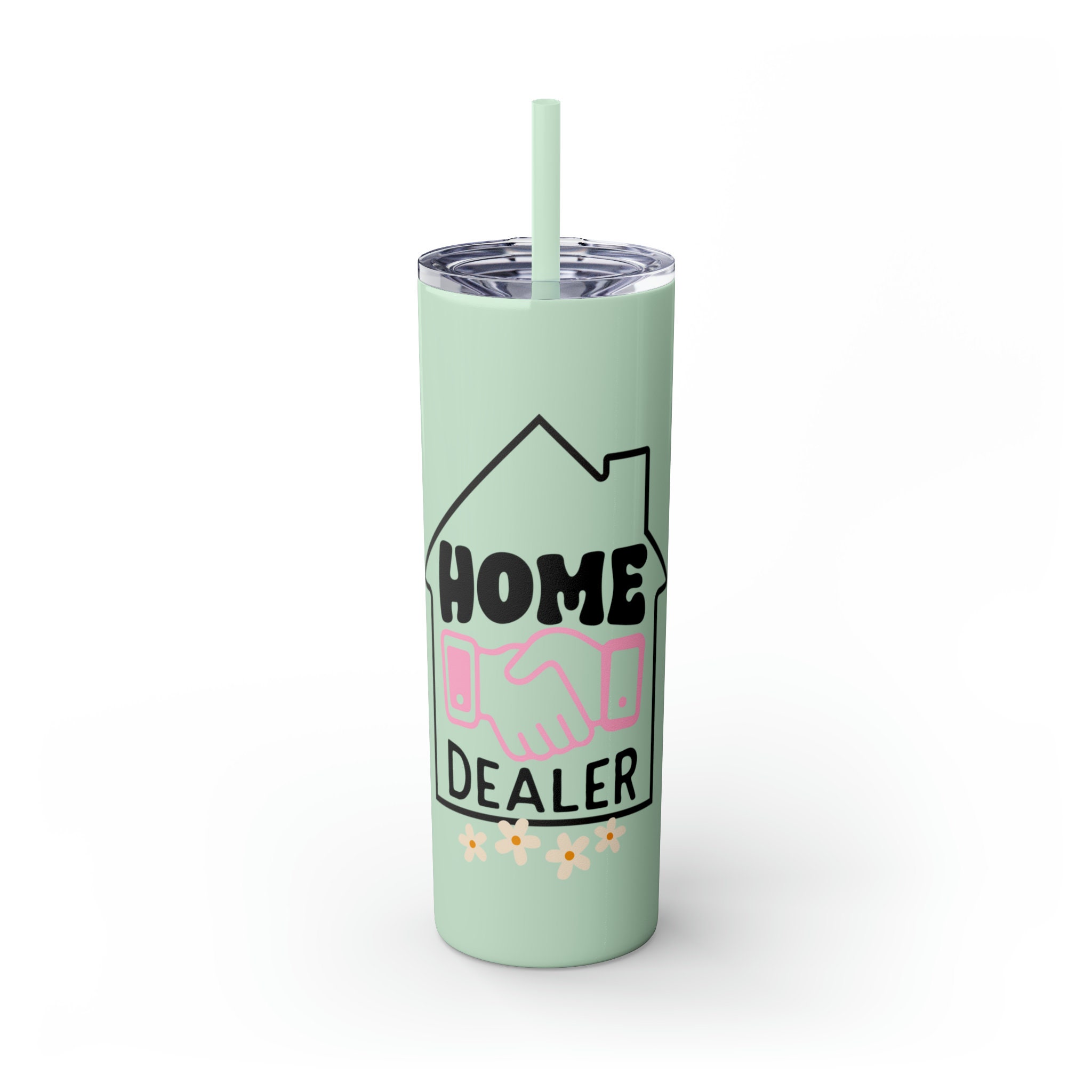 Home Dealer Real Estate Realtor Cup Skinny Tumbler With Straw - Etsy