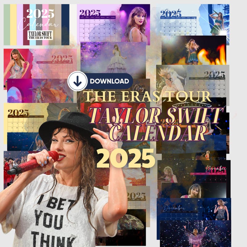 Taylorswift 2025 Calendar - Etsy