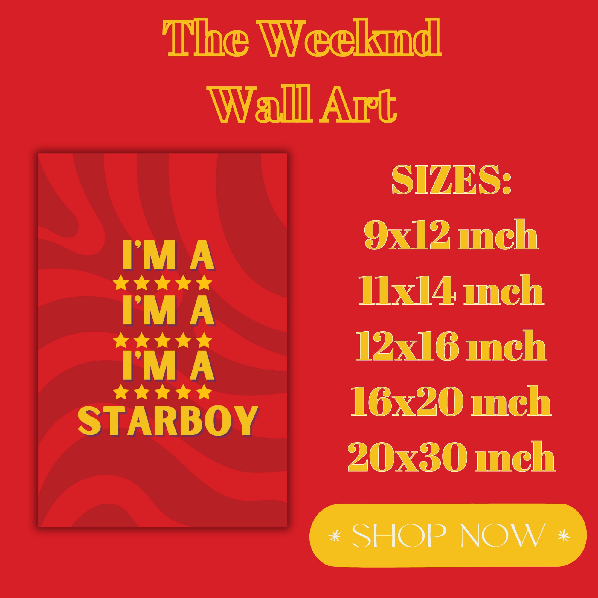 The Weeknd Wall Art ,the Weeknd Songs Wall Art,the Weeknd Decor, the ...