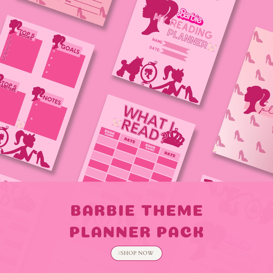 Barbie Theme Planner Pack (7 Pages) - Etsy