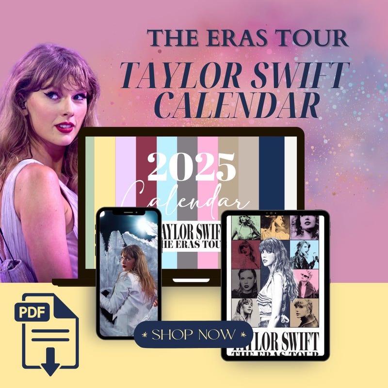 Taylorswift 2025 Calendar - Etsy
