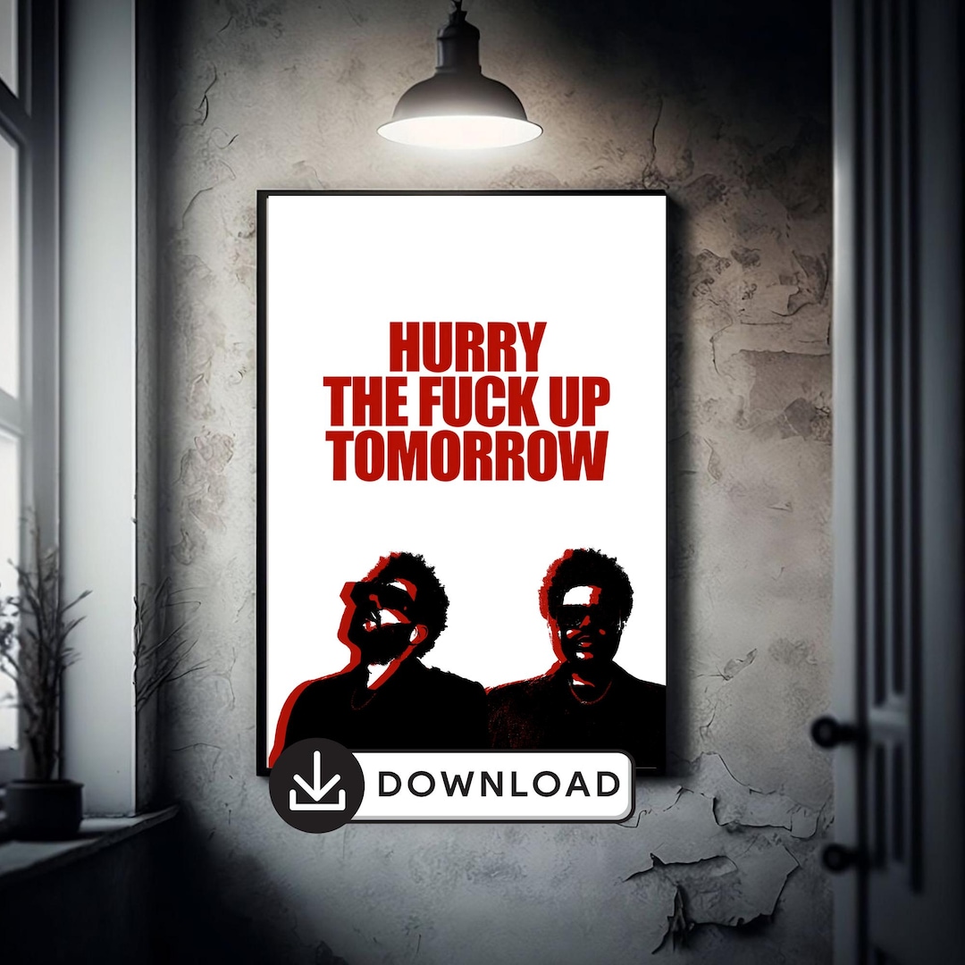 The Weeknd Poster, Hurry up Tomorrow Art Print, Music Album 2025 ...