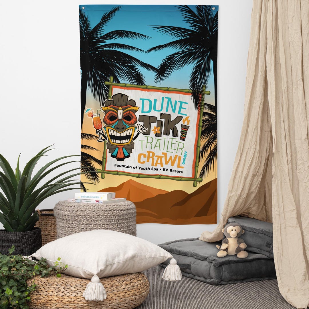 Dune Tiki 2026 56"h X 34.5"w Vertical Flag - Etsy