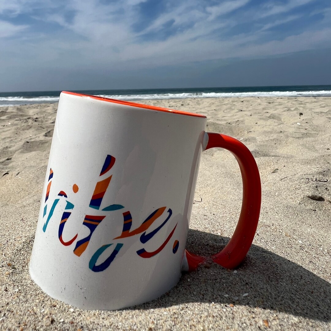Vibe - 11oz Mug With Colorful Logo, Colored Handle and Colored Inside ...