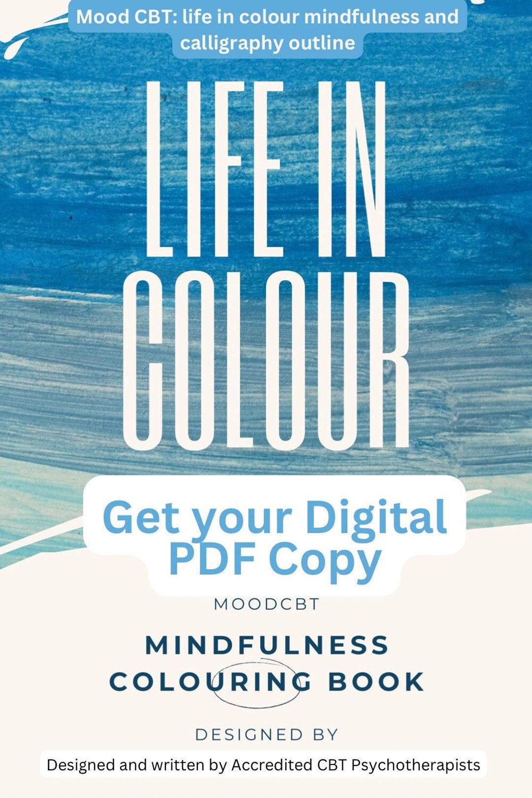 Life in Colour: Mindfulness & Calligraphy Outline Colouring Book ...