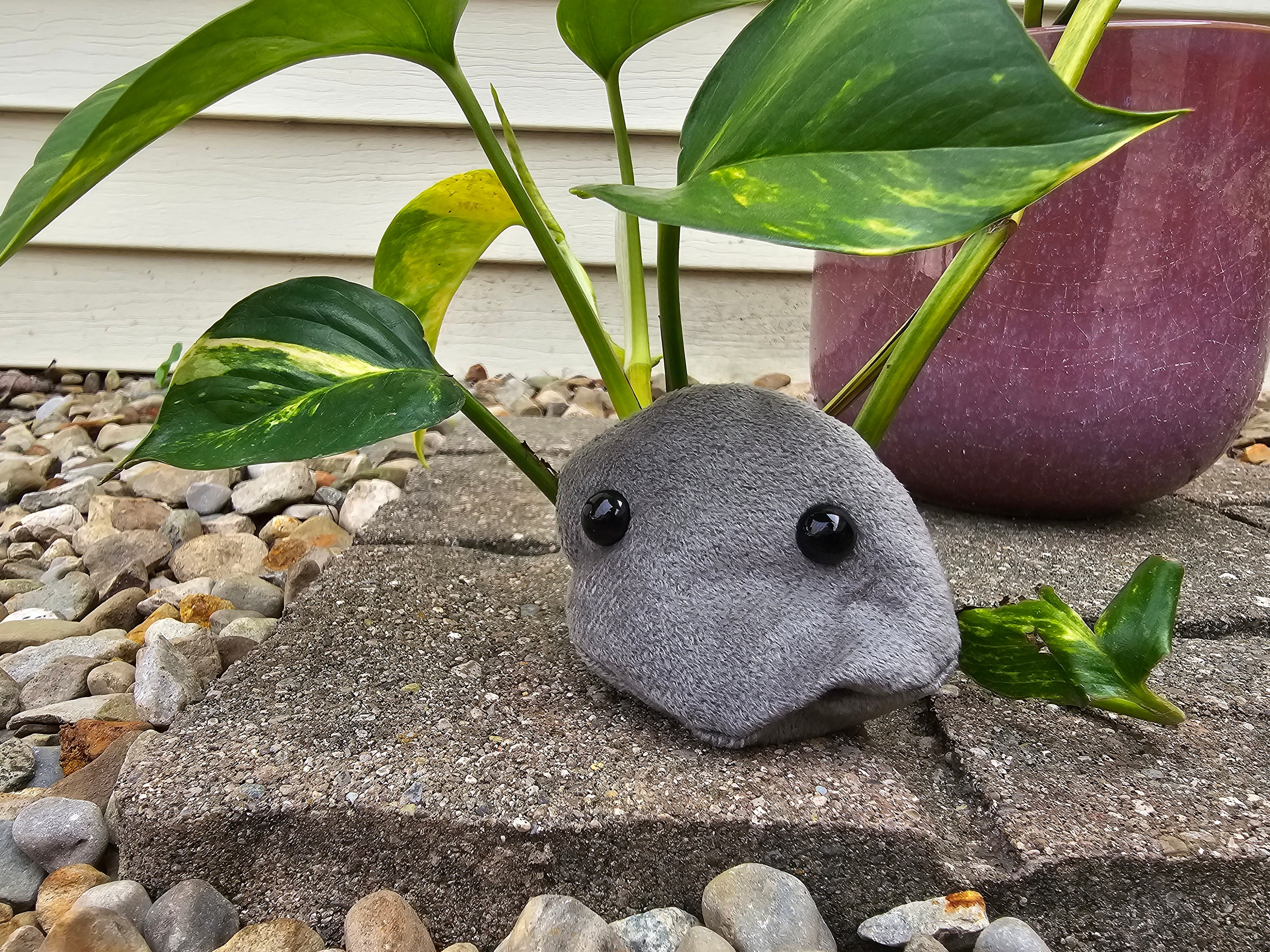 Pebble Pals Pet Rock Beaded/weighted Stuffed Animal / Plushie Pebble ...