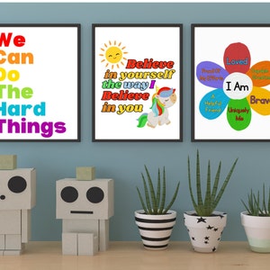 12 Bright Inspirational/ Motivational Posters for Classrooms | Instant ...