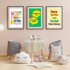 12 Bright Inspirational/ Motivational Posters for Classrooms | Instant ...