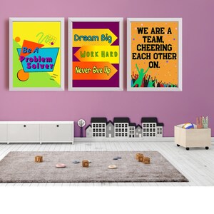 12 Bright Inspirational/ Motivational Posters for Classrooms | Instant ...