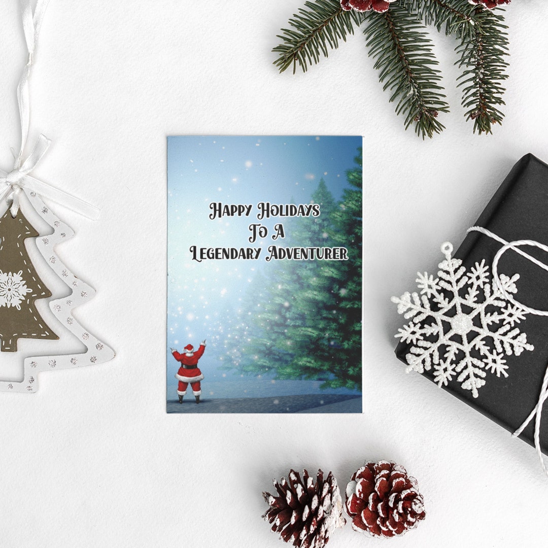 Dnd Tabletop Gaming Christmas Card | Digital Download | Geek Instant ...