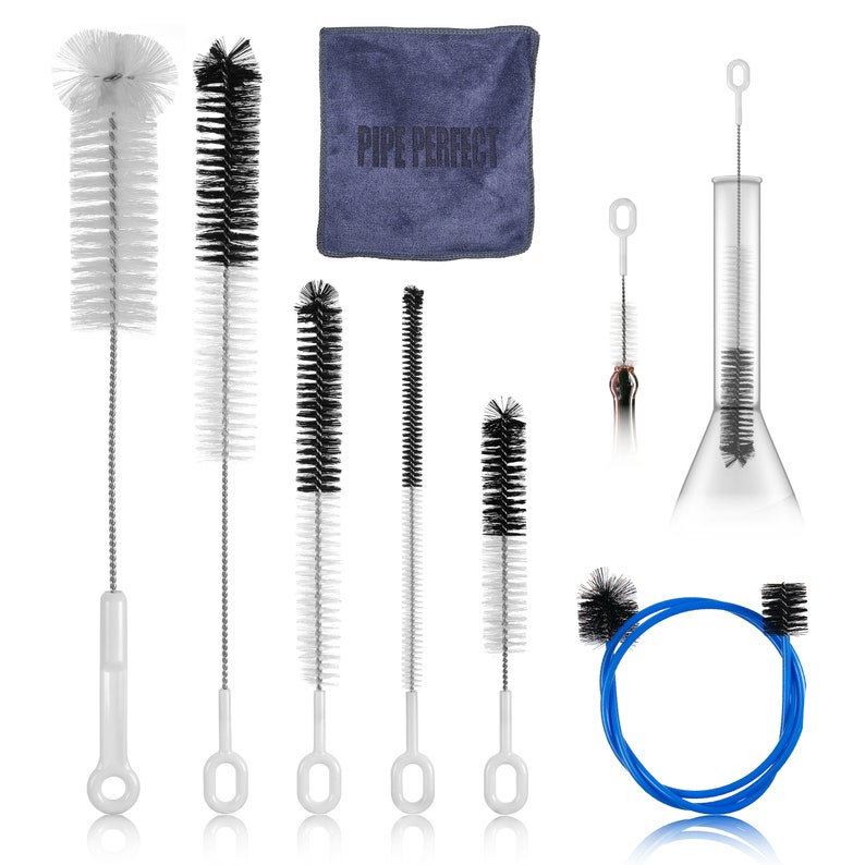 XL Cleaning Brush Set – Pipe Tube Cleaner, Microfiber Towel, 6-piece - Etsy