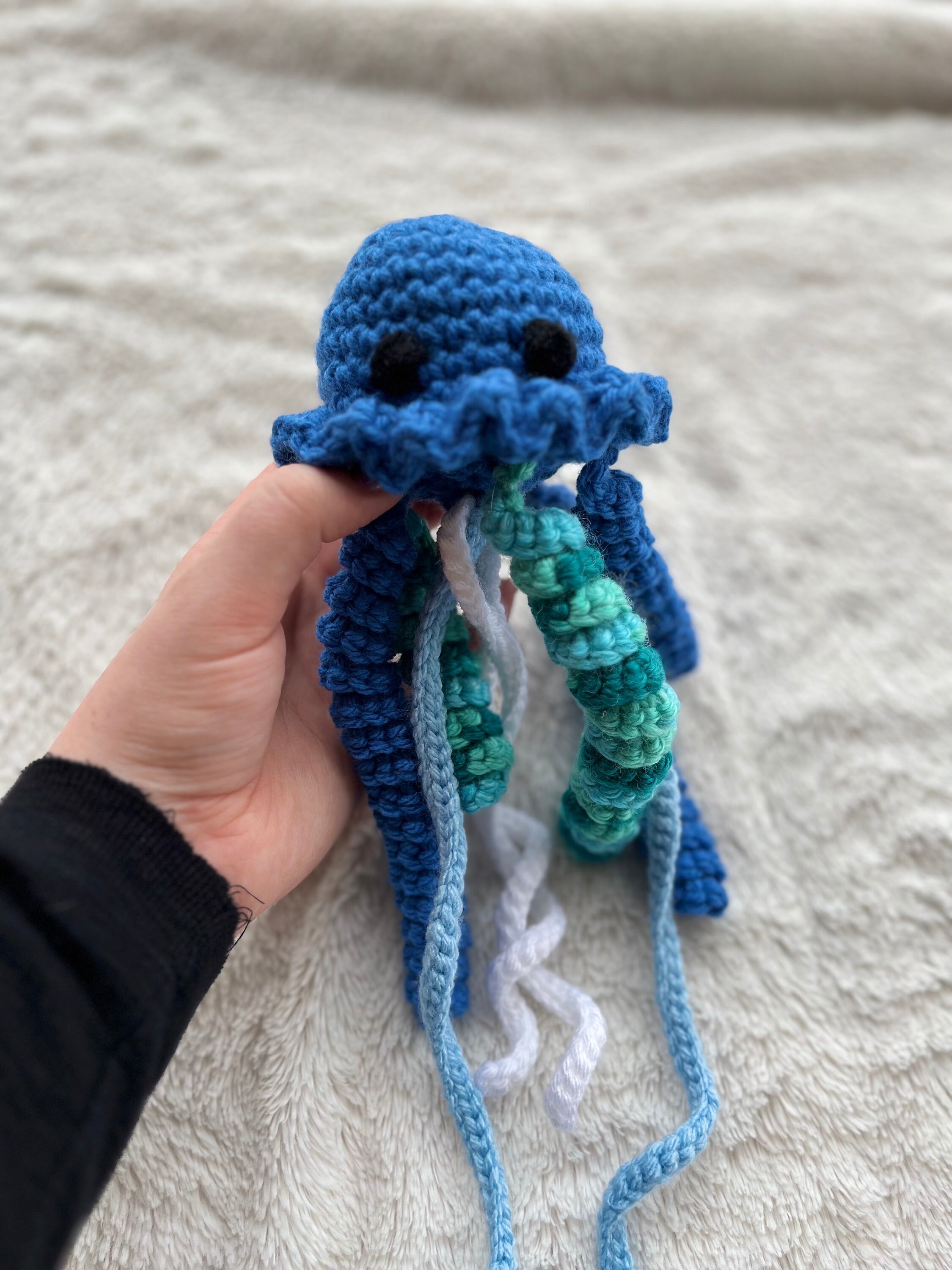 Tentacle Squid Squid Toy Amigurumi Squid Cat Toy Handmade Cat Toy ...
