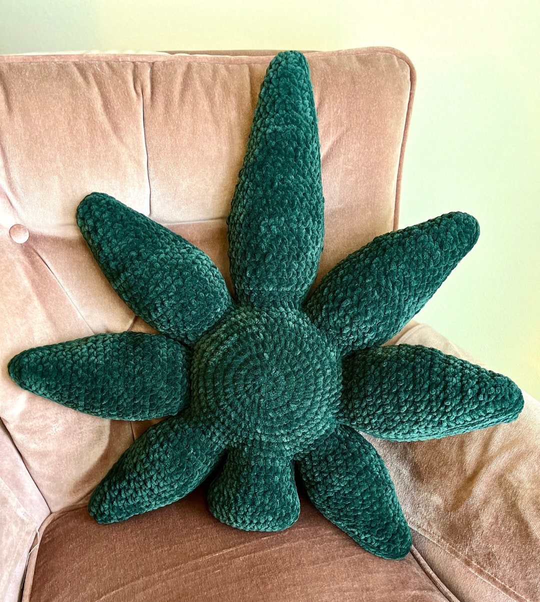 Marijuana Leaf Pillow Custom Pillow Handmade Pillow Plush Pillow Weed ...