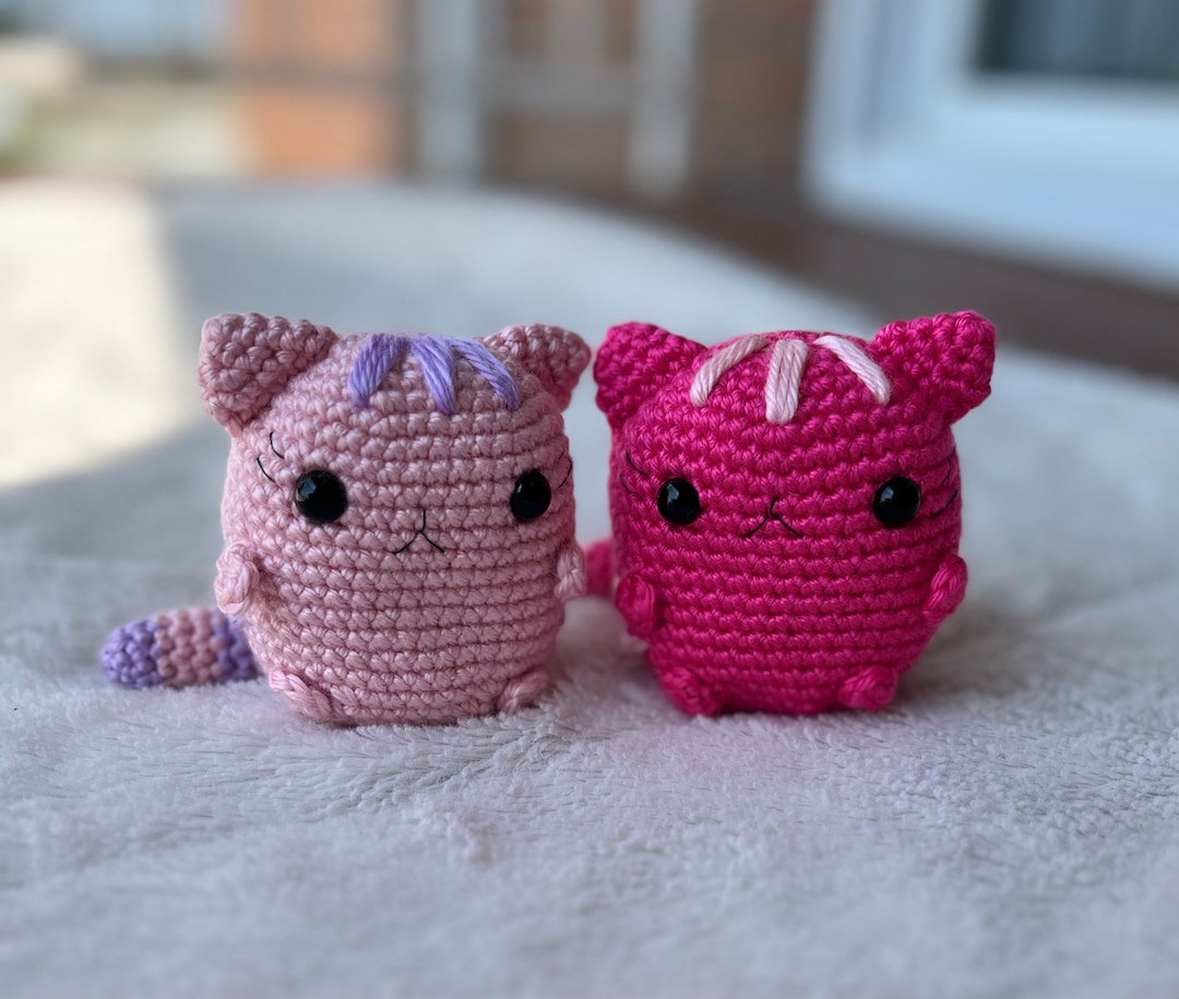 Kawaii Cat Figurine Adorable Kitten Stuffies Cat Plushies Kitten ...