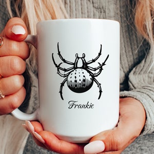 Personalized Spider Gift Spider Mug Custom Spider Lover Gift Spider ...