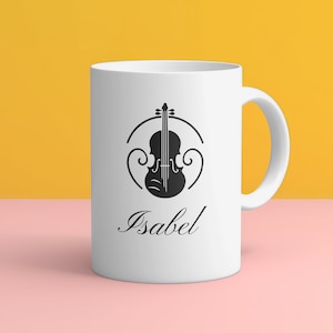 Custom Violin Mug Violin Teacher Gift Violin Lover Mug Personalized ...