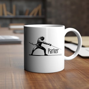 Custom Fencing Mug, Fencing Team Gift - Etsy