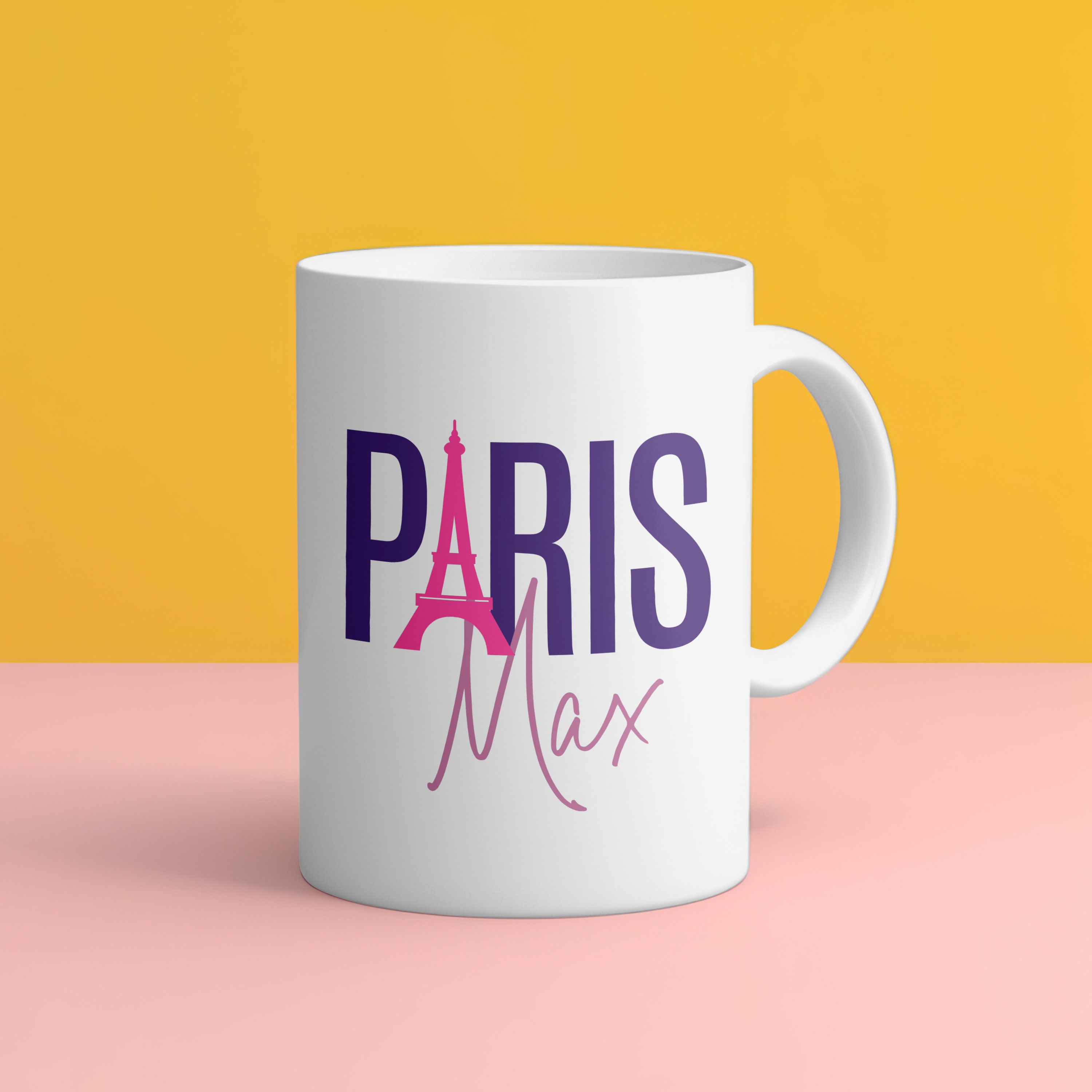 Custom Paris Mug Eiffel Tower Gift Paris Name Mug Paris City Walk Gift ...