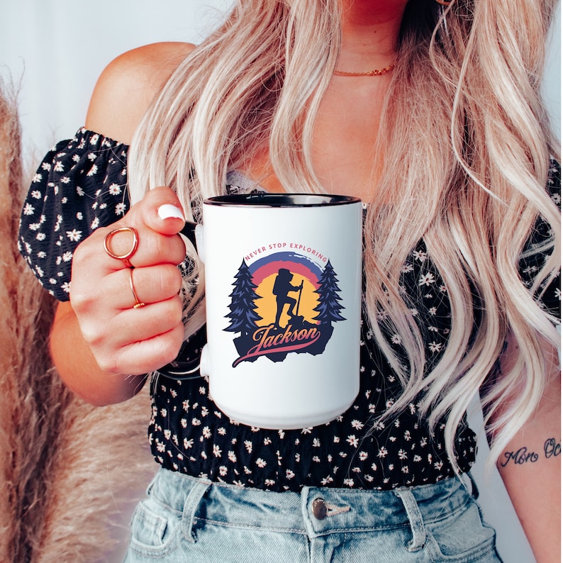 Custom Hiking Mug, Explorer Gift for Adventurer - Etsy