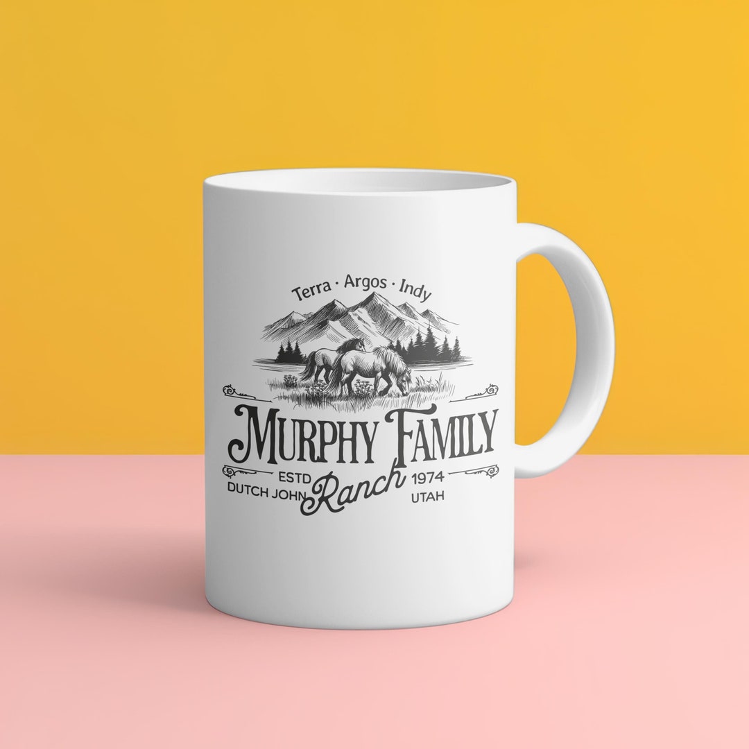 Custom Horse Ranch Mug: Mountain Farm Family Gift - Etsy