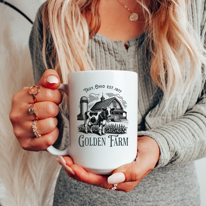 Personalized Dairy Farm Mug Cow Farm Gift Family Farm Dairy Cow Gift ...