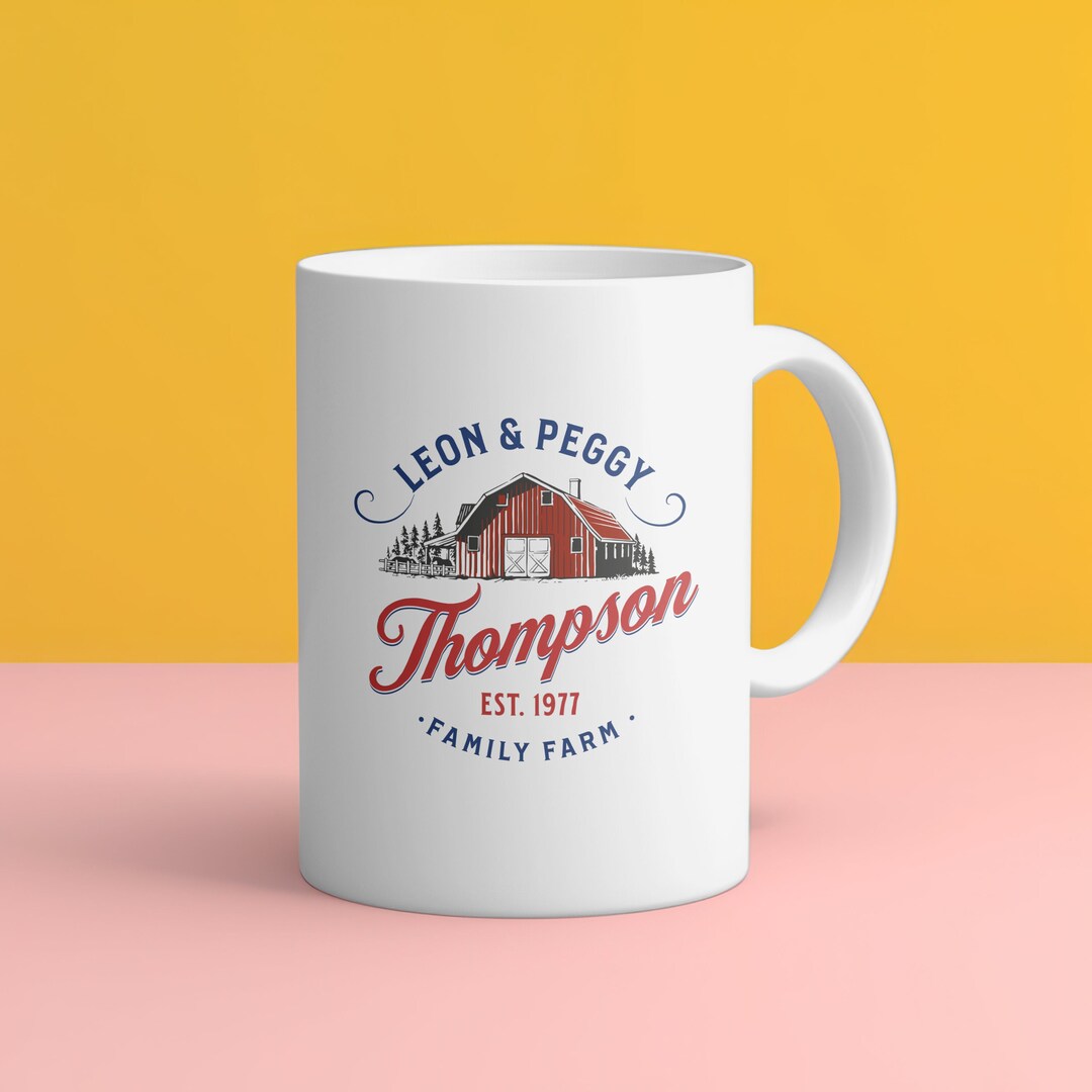 Personalized Red Barn Mug Farm Family Gift Red Barn Family Farm Gift ...