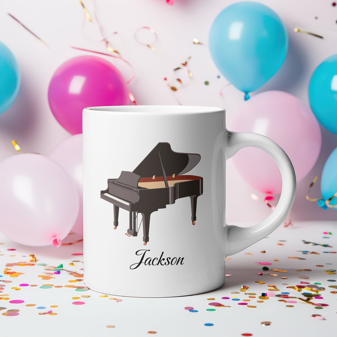 Personalized Grand Piano Mug Pianist Gift Piano Lover Gift Piano ...