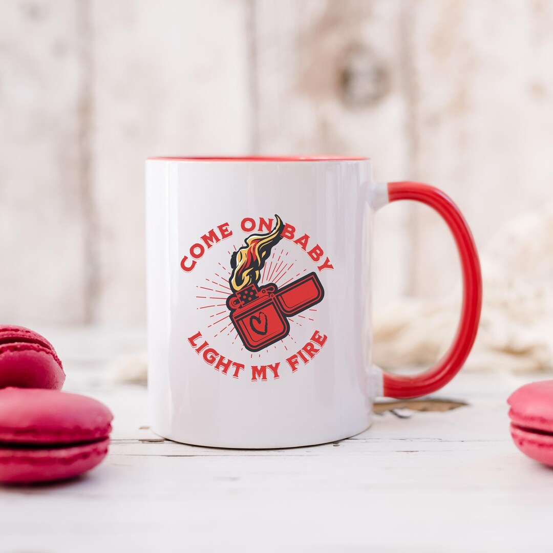 Custom Lighter Mug Valentines Day Gift for Couple Mug Set Lover Gift ...