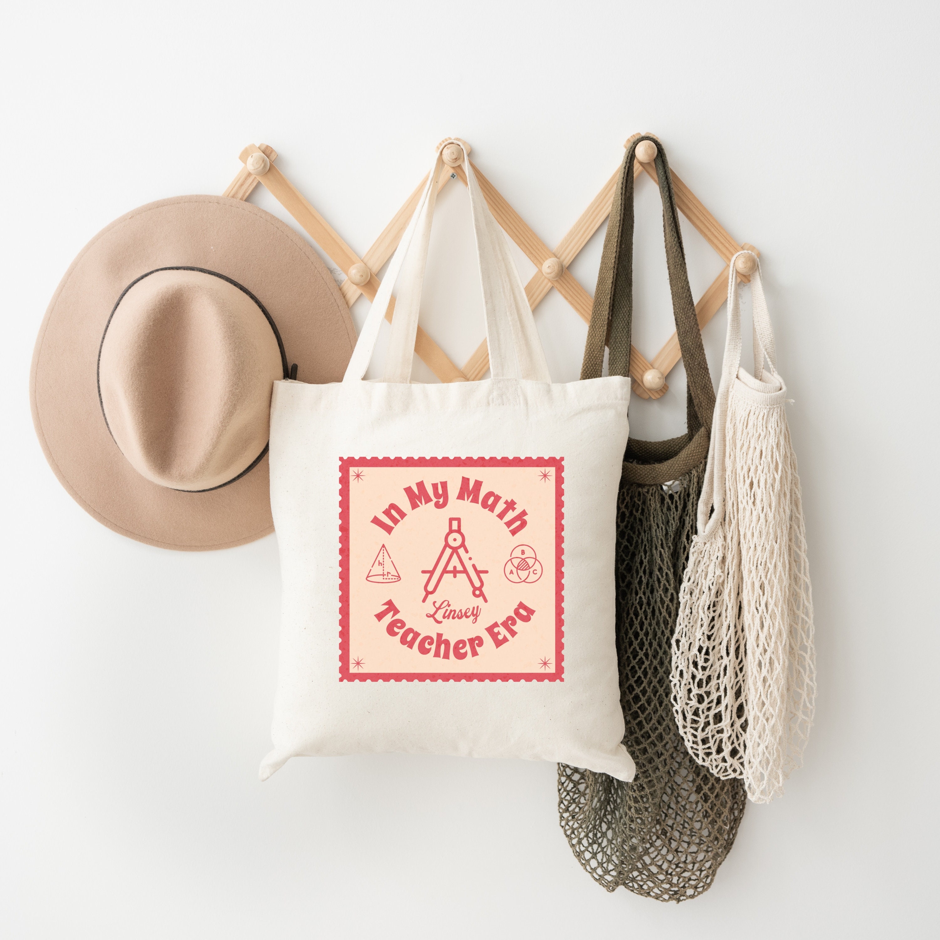 Custom Math Teacher Tote Bag Math Class Teacher Appreciation Gift Math ...