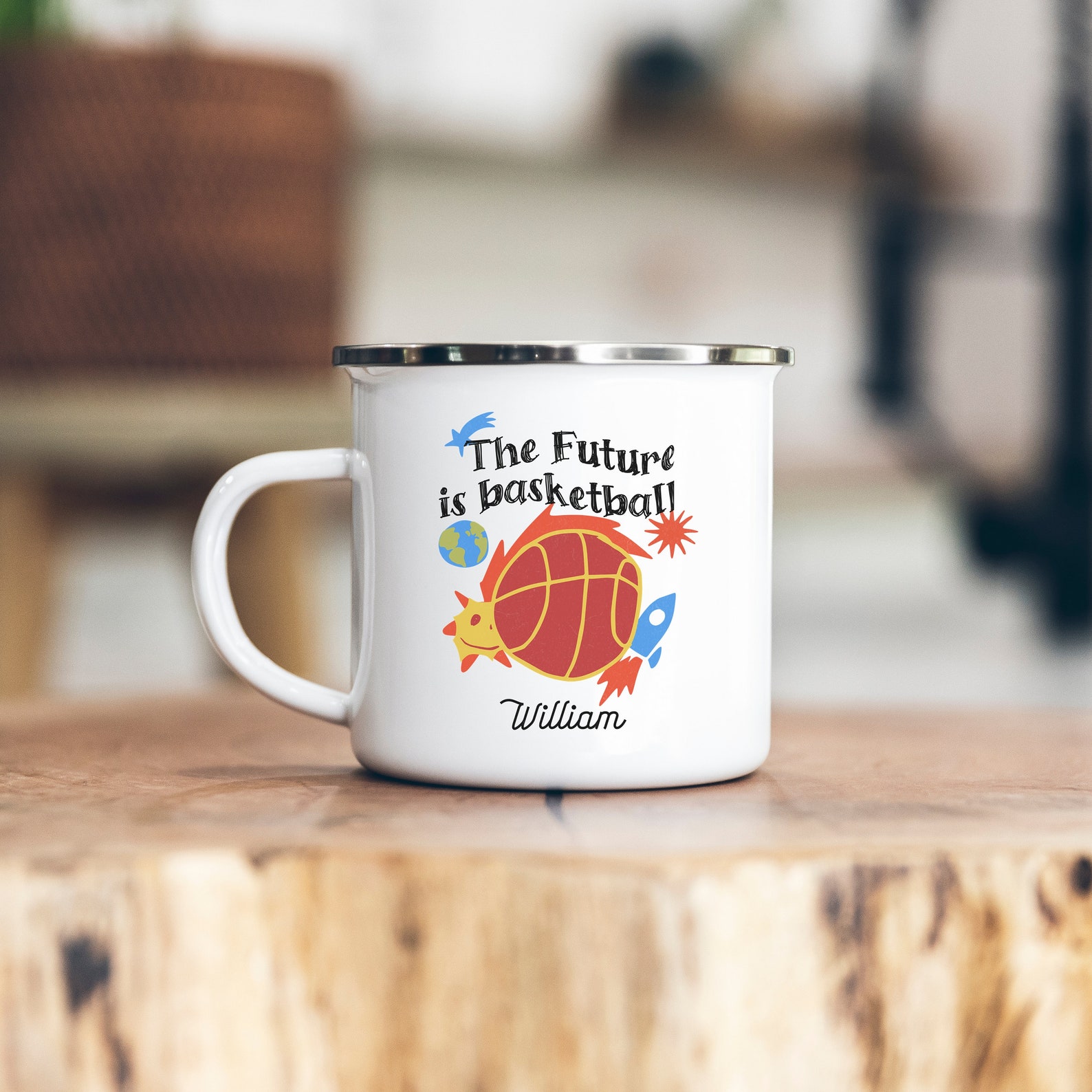 Custom Basketball Mug for Kid Basketball Boy Mug Basketball Team Gift ...