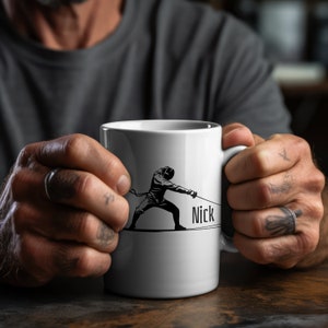 Custom Fencing Mug, Fencing Team Gift - Etsy