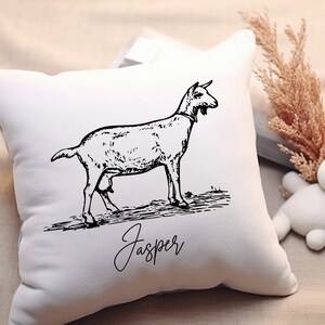 Custom Goat Pillow Goat Gift Farm Goat Decor Farmhouse Greatest of All ...