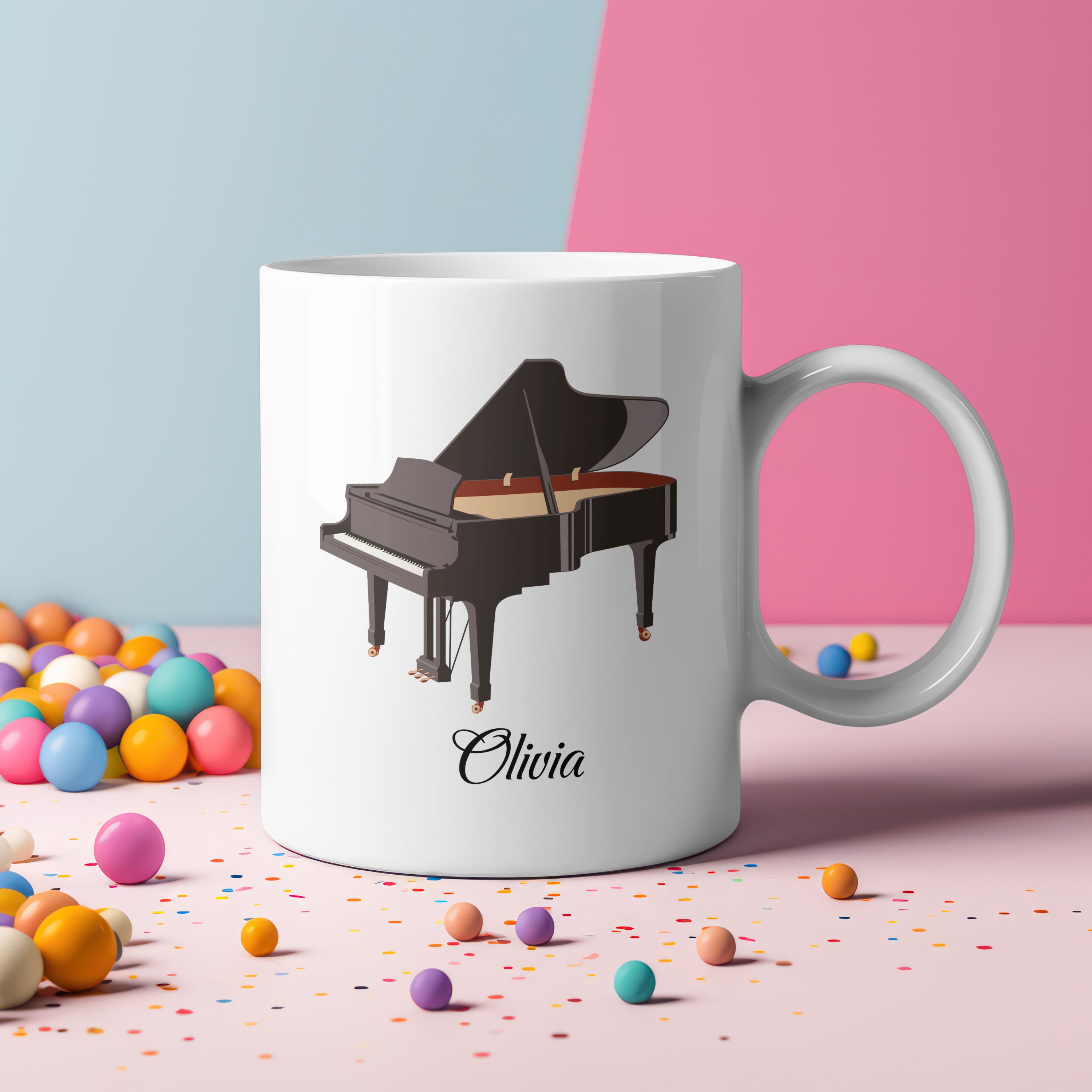 Personalized Grand Piano Mug Pianist Gift Piano Lover Gift Piano ...