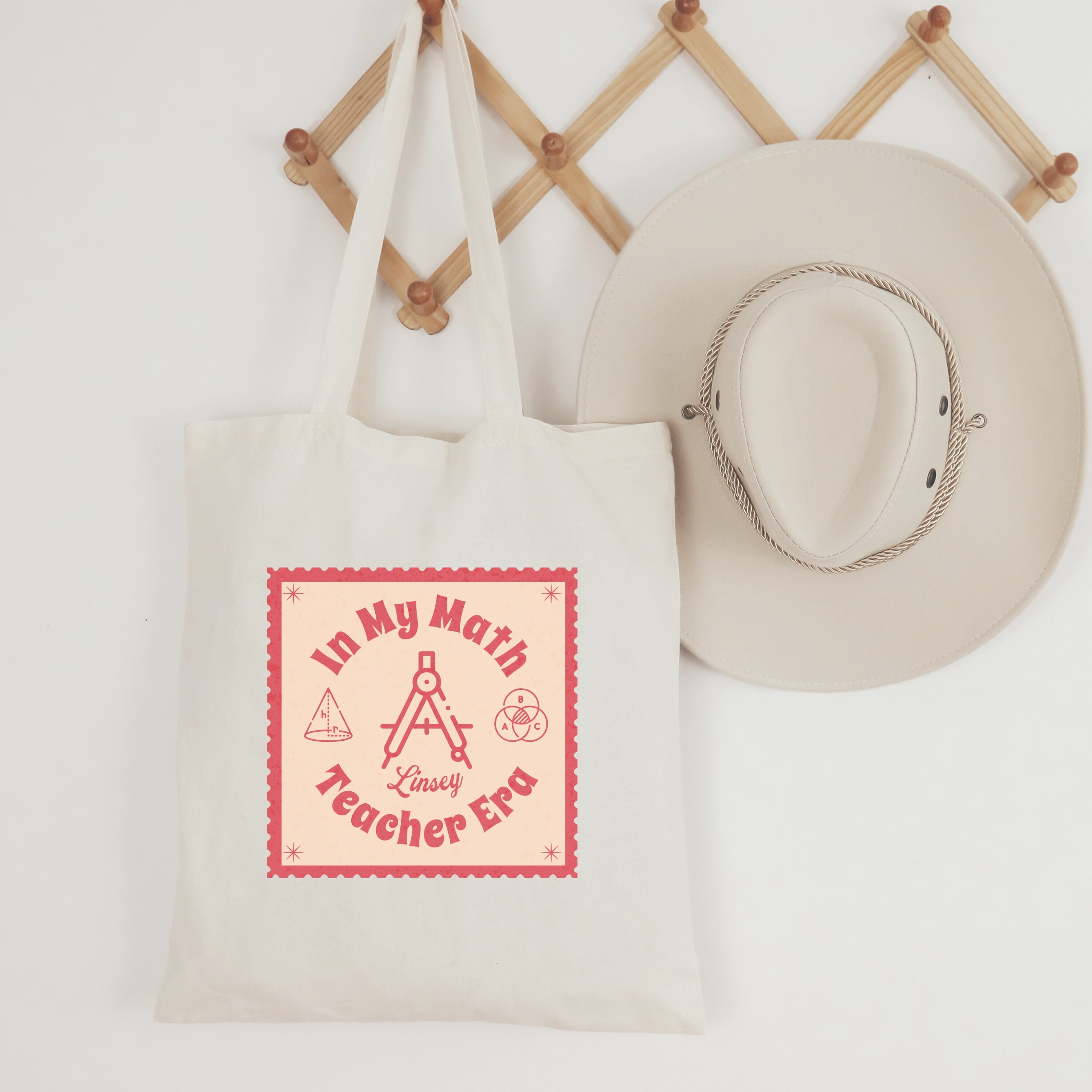 Custom Math Teacher Tote Bag Math Class Teacher Appreciation Gift Math ...