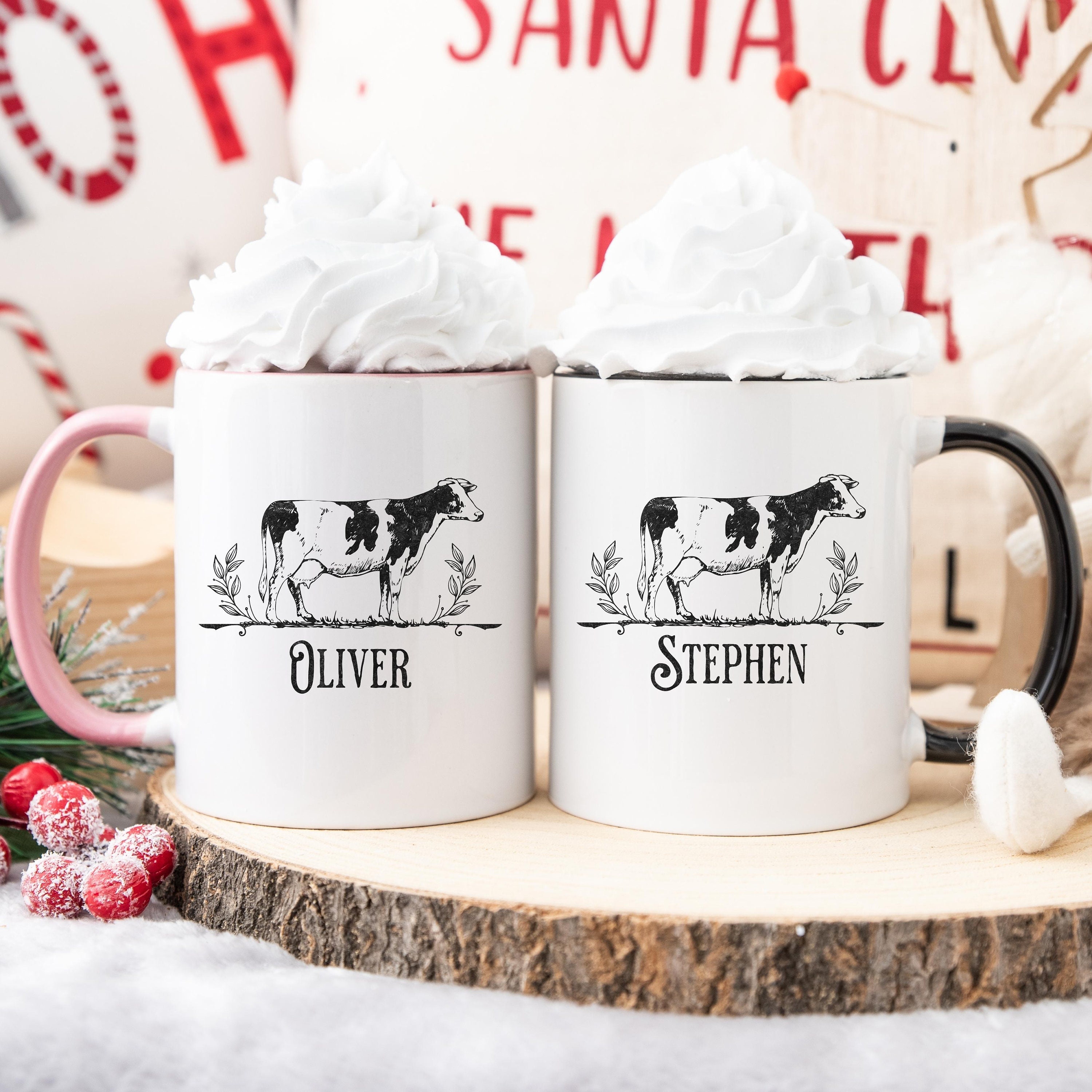 Custom Cow Mug Dairy Cow Gift for Cow Lover Dairy Farm Gift Cow Owner ...