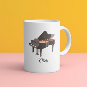 Personalized Grand Piano Mug Pianist Gift Piano Lover Gift Piano ...