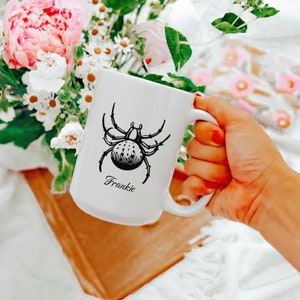 Personalized Spider Gift Spider Mug Custom Spider Lover Gift Spider ...